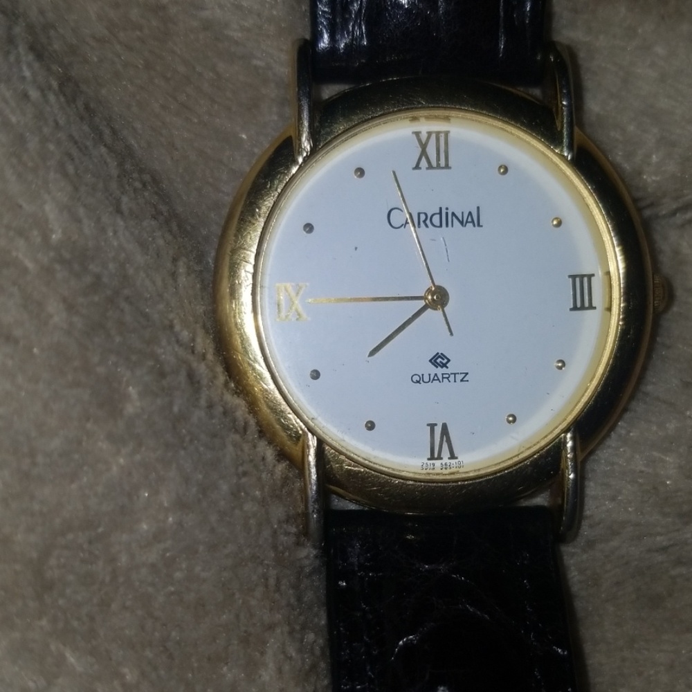 Men's Vintage Cardinal Watch With Leather Band - Gem